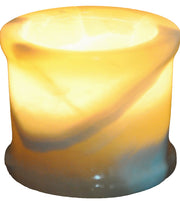 Egyptian Real Alabaster stone / marble Candle holder votive – CraftsOfEgypt